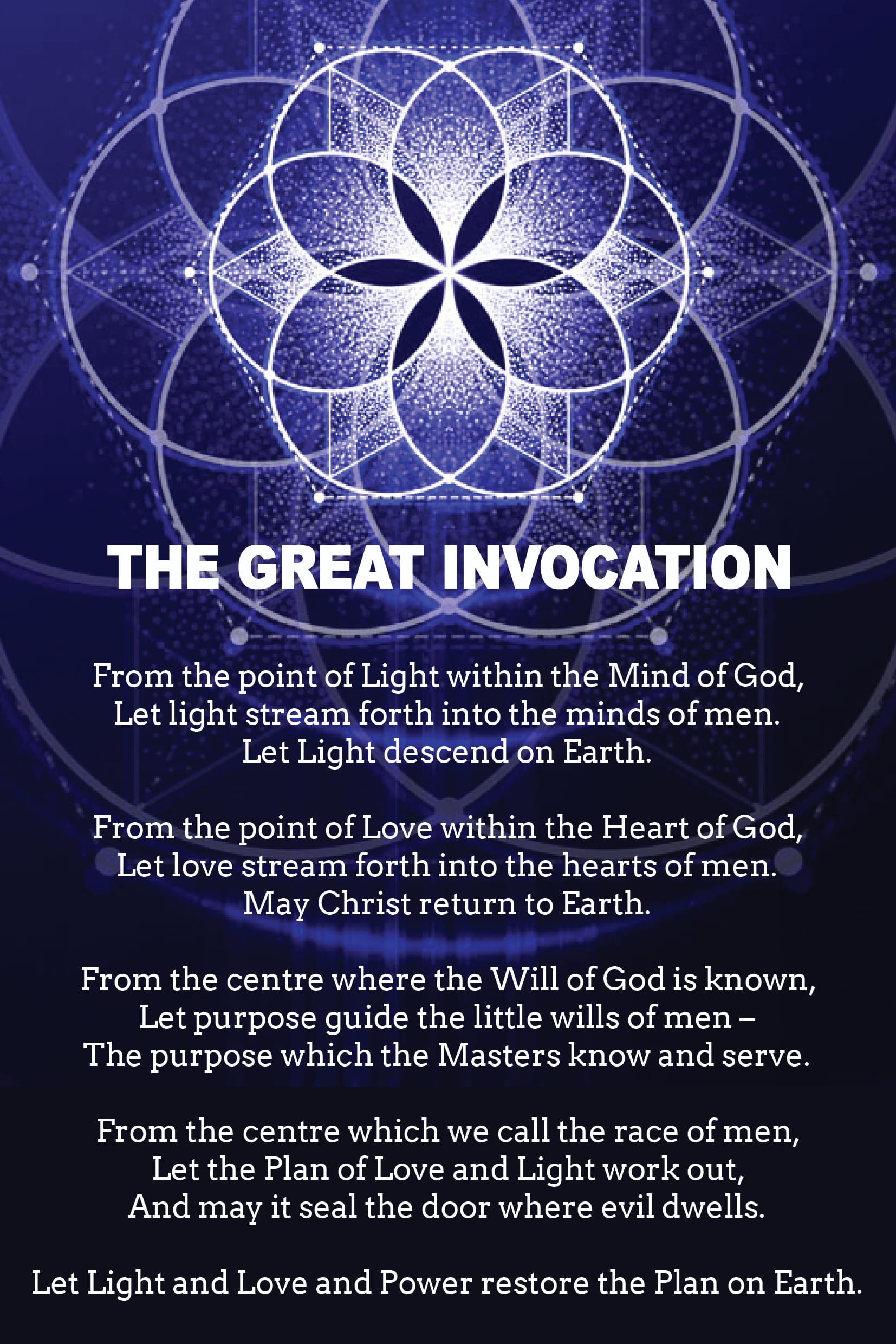 The Great Invocation — World Prayer - Lovine Light-Professional Energy ...
